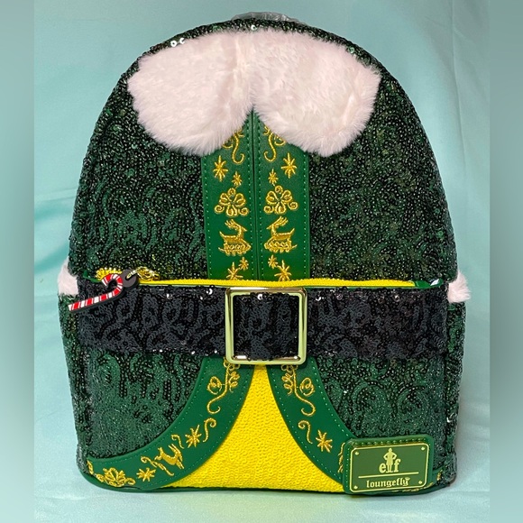 Loungefly | Bags | Loungefly X Elf Gorgeous Swirled Sequin Backpack ...